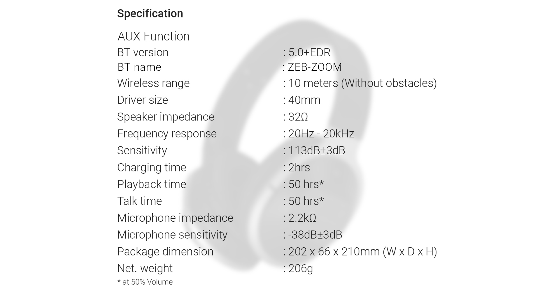 Zeb-Zoom Wireless Headphone Has 50 Hrs Of Playback Time – Zebronics